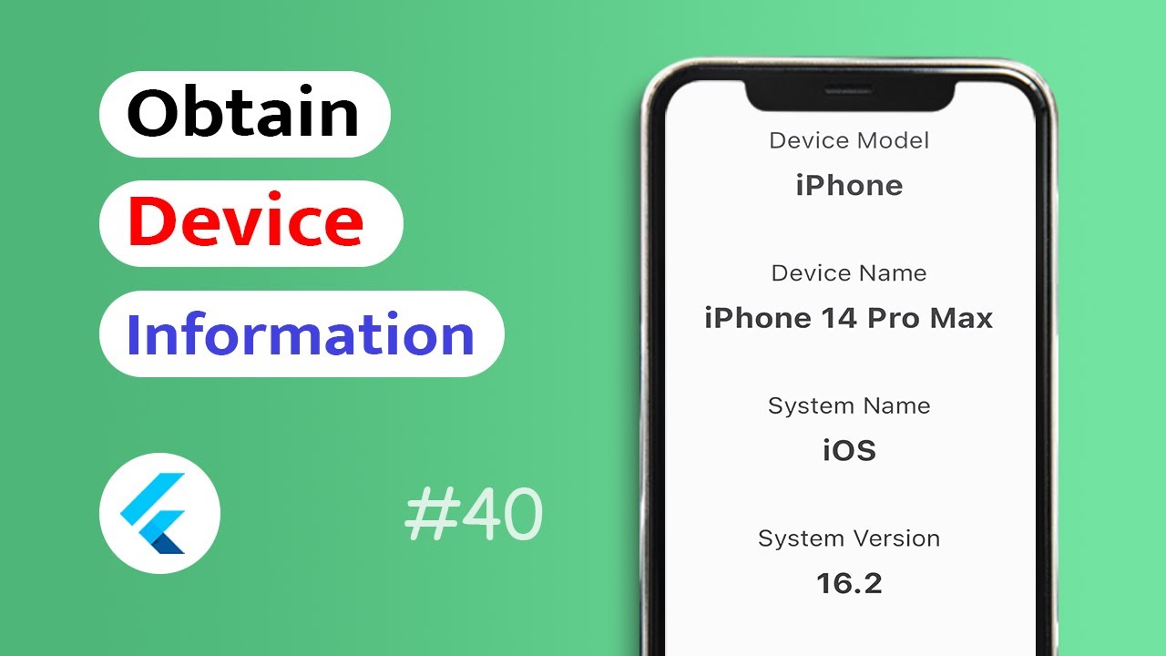 How to get Device Info in Flutter App? (Android & IOS)