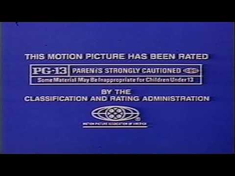 PG-13 – Parents Strongly Cautioned film rating bumper (MPAA) blue screen
