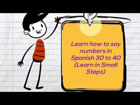 Learn how to say your age and the numbers in spanish from 30 to 40