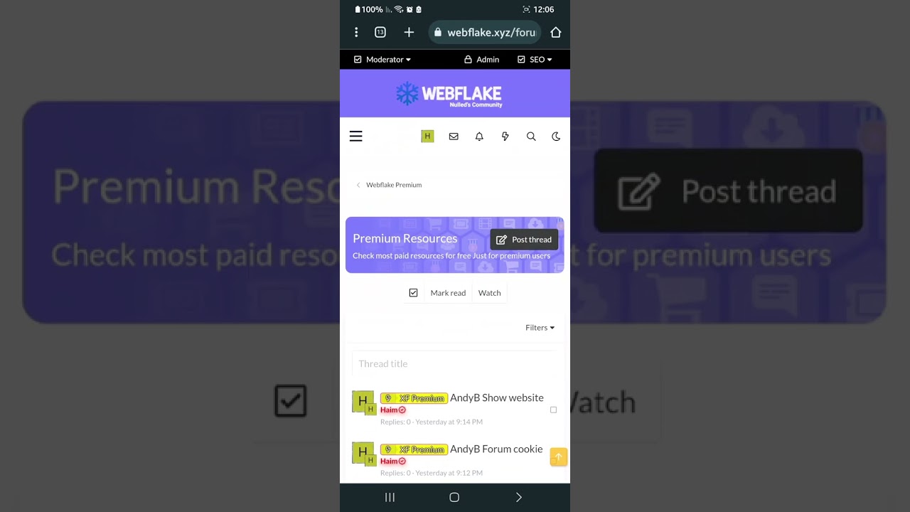 webflake is back! - New Forum