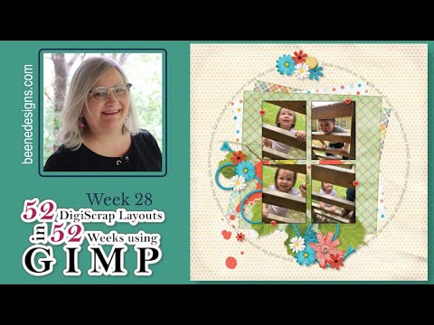 GIMP: Start to finish Digital Scrapbook layout creation