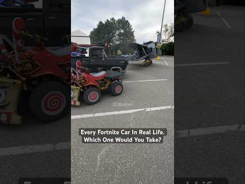 Every Fortnite Car In Real Life. Which One Would You Take? #fortnite #carmeet #3dbellan
