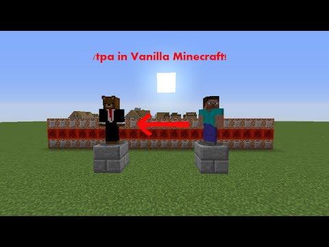 /tpa Command in Vanilla Minecraft! Minecraft Project