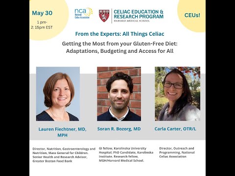 Getting the Most from your Gluten-Free Diet: Adaptations, Budgeting and Access for All