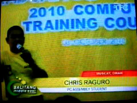 Balitang Middle East Oman - 40 ofws graduated after 3 months of computer training.AVI
