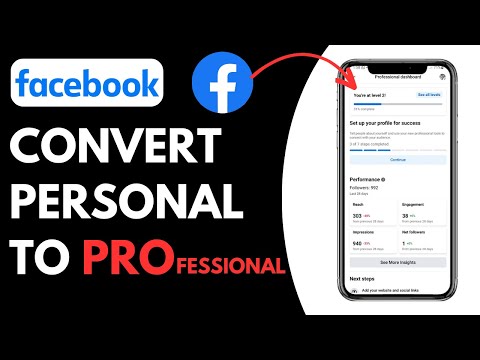 How To Convert Personal Facebook Profile To Professional Mode