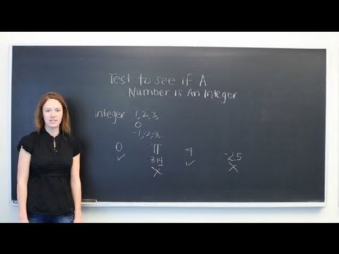 The Test to See if a Number Is an Integer : Mathematics: All About Integers