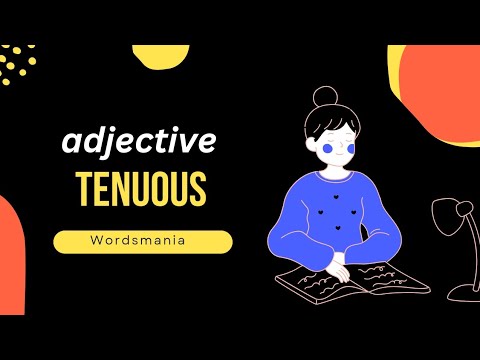 tenuous ka kya matlab hota hai | tenuous ka hindi meaning