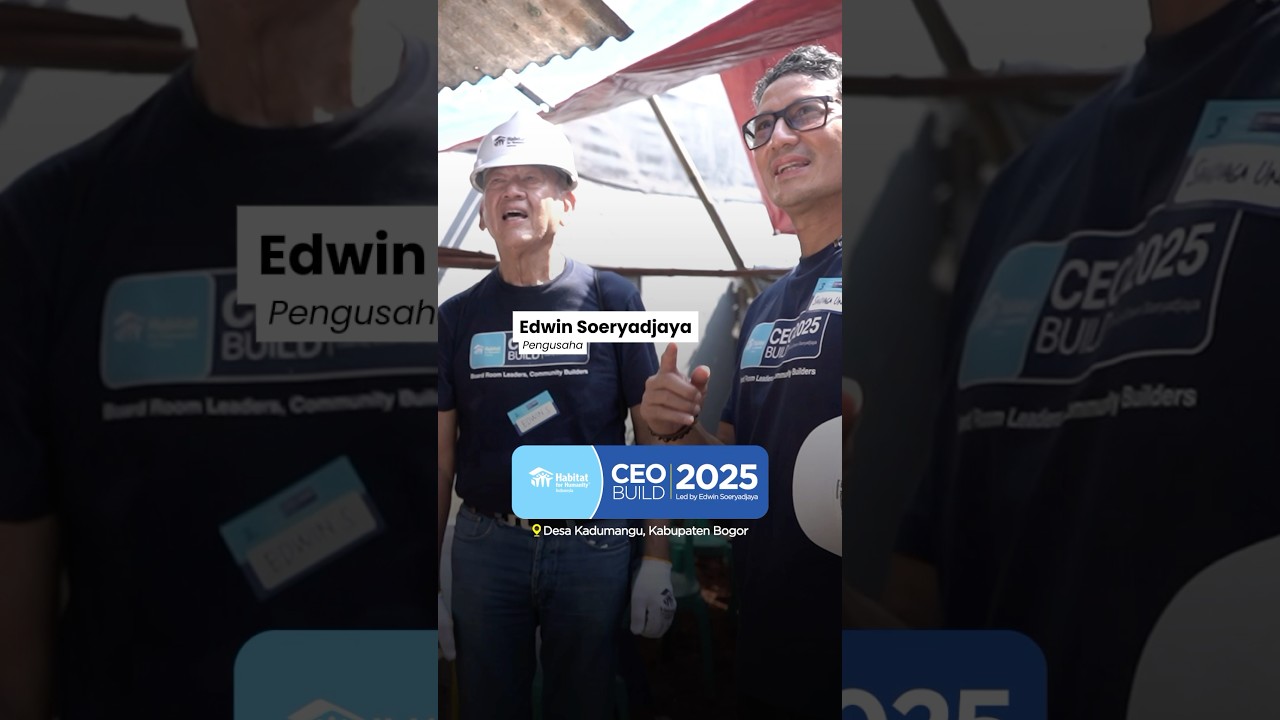 CEO Build 2025 bersama Edwin Soeryadjaya di Desa Kadumangu, Kabupaten Bogor