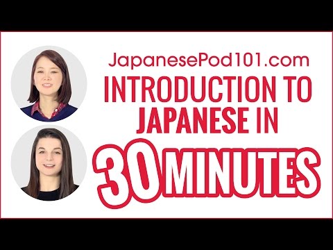 Introduction to Japanese in 30 Minutes - How to Read, Write and Speak