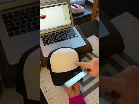 Trucker Hat Design Tip: How I Plan the Size of my Custom Hat Designs that I cut with my Cricut