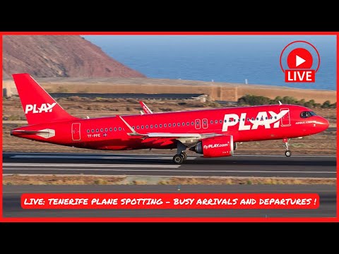 🔴LIVE: Tenerife South Airport PLANE SPOTTING- Arrivals & Departures! Christmas Runway madness ✈️