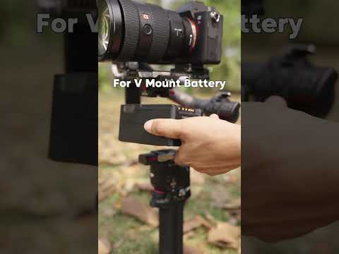 Equip your gimbal with a V mount battery so you can focus on filming, not your battery life!