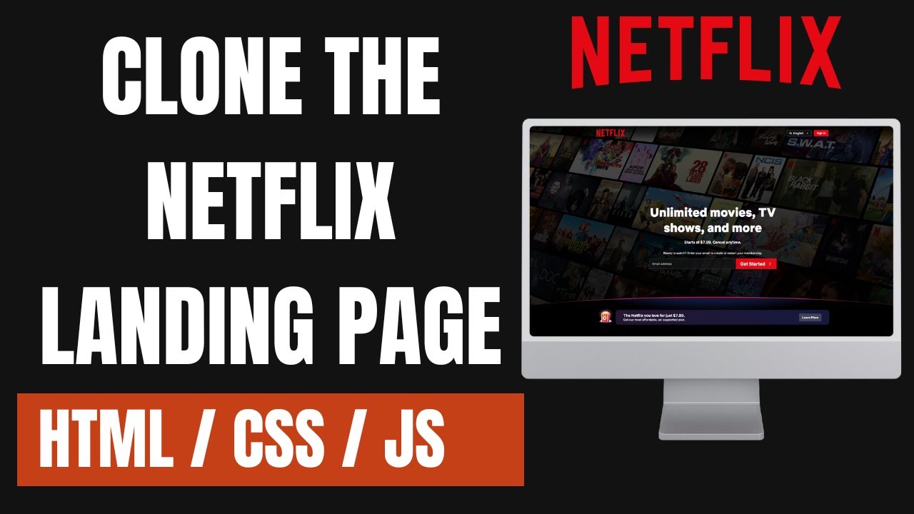 Cloning Netflix.com with HTML, CSS & JavaScript – Step-By-Step Build