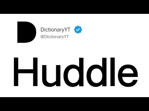 Huddle Meaning in English
