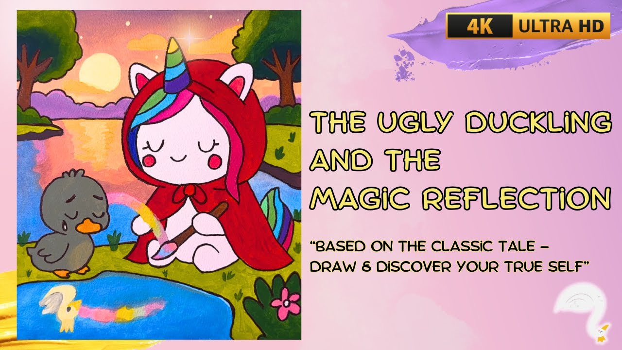 The Ugly Duckling and the Magic Reflection | Draw & Discover Your True Self | Bedtime story