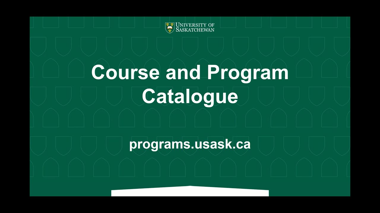 Course and Program Catalogue