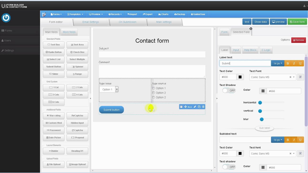 PHP form builder   How To Create Form