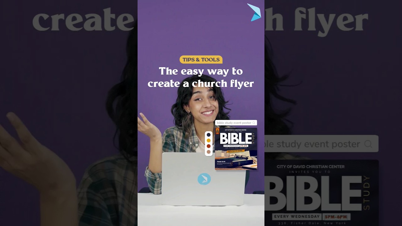 Craft eye-catching church flyers with PosterMyWall: Your step-by-step guide to stunning designs! ⛪🎨