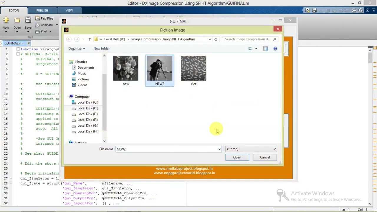 Matlab Code for Image Compression Using SPIHT | With Source Code | Image Compression Using Matlab