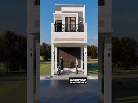 Desain ruko kecil 2 lantai 4x10m cakep banget #desainruko #rumahminimalis#ruko4x10n