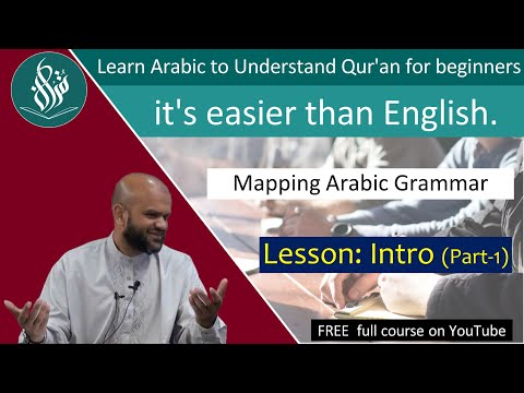 Learn Arabic language grammar FREE understand Quran | Mapping Arabic grammar (Part-1)