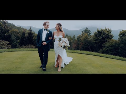 Watch a beautiful and luxurious Mountaintop Wedding | Mountaintop Golf & Lake Club | Cashiers, NC