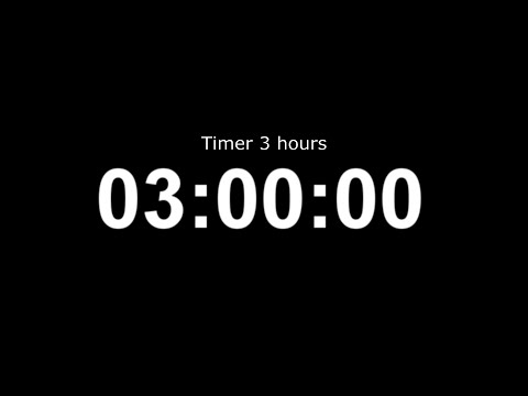 Timer 3 hours (180 minutes)