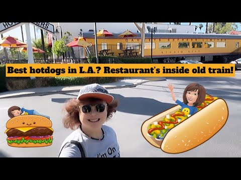 Famous “train” restaurant: Carneys in Studio City (Los Angeles) on Ventura Blvd..Tour & taste-test🌭🍔