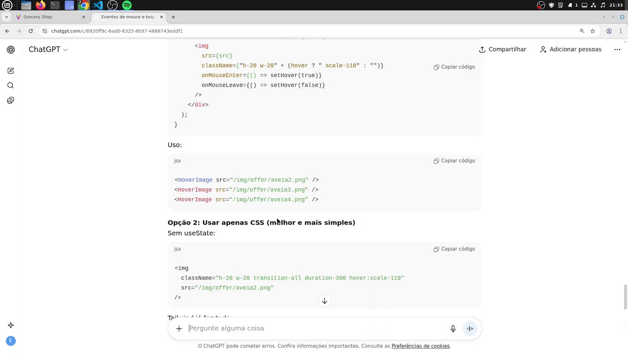 Grocery Shop Site React + TailwindCSS