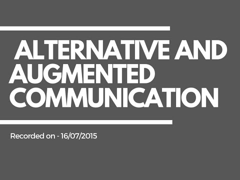 Alternative and Augmented Communication