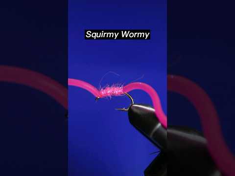 Fly tying a Squirmy Wormy Fly pattern #flytying #fishing #flytyingnation #flydressing #tutorial