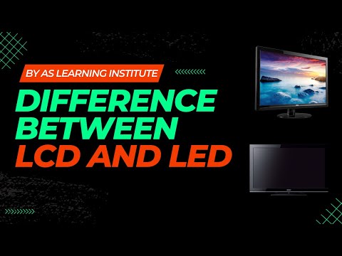 Difference between led and lcd #bcs11 #lcd #led