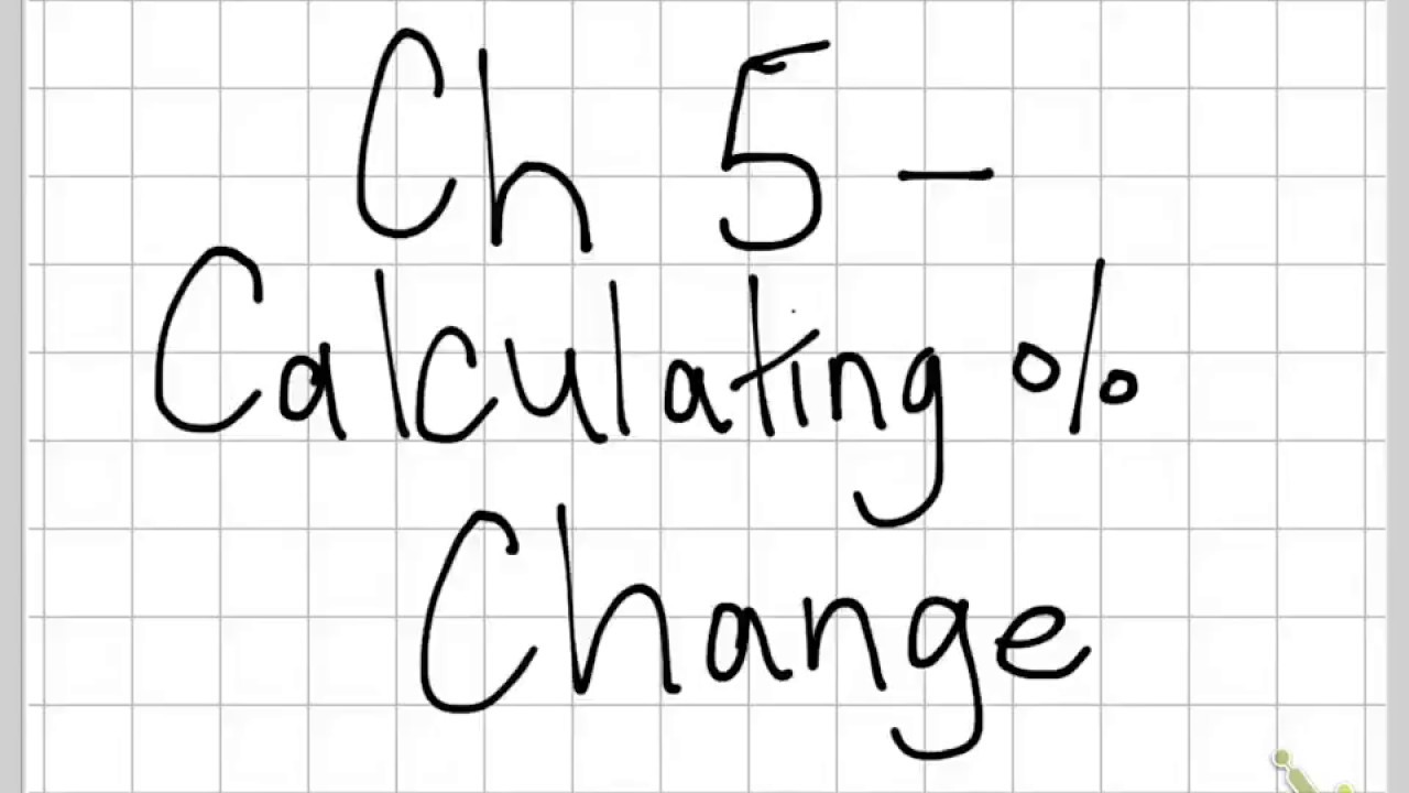 calculating percent change for inflation