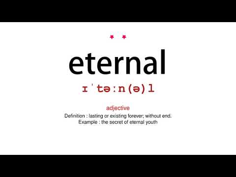 How to pronounce eternal - Vocab Today