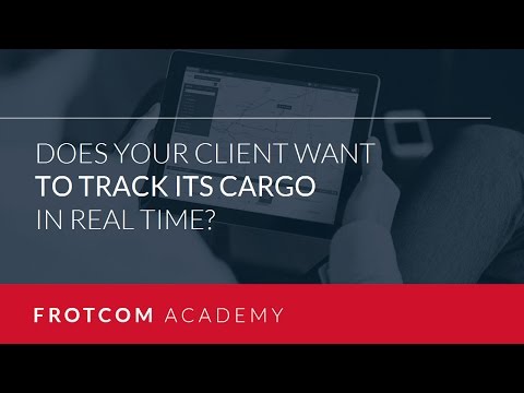 Does your client want to track its cargo in real time?