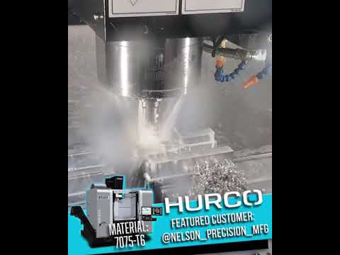 CNC Machining 7075-t6 Aluminum | Hurco VMX30 CNC Mill | Spotlight @nelson_precisions_mfg