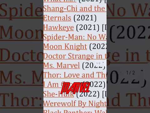 how to watch Marvel movies in order #shorts #marvel