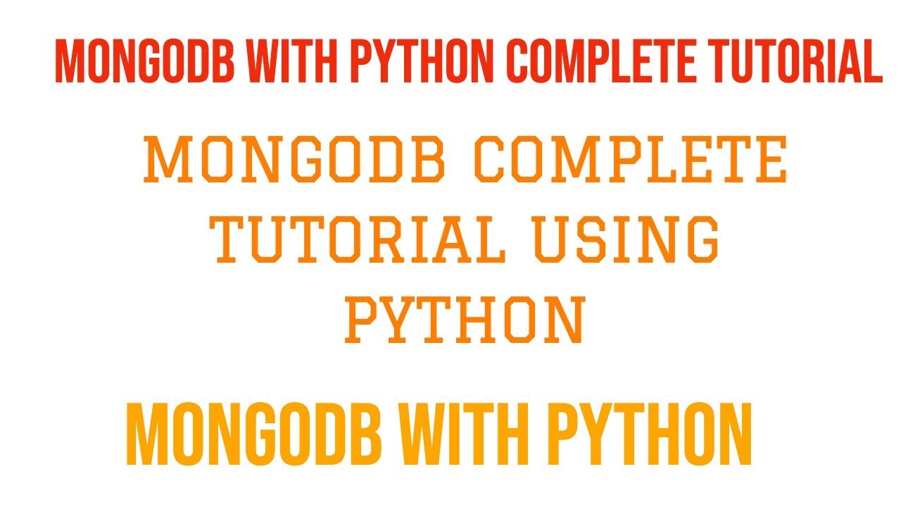 MONGODB WITH PYTHON COMPLETE TUTORIAL|MONGODB PYMONGO COMPLETE TUTORIAL|PART:1