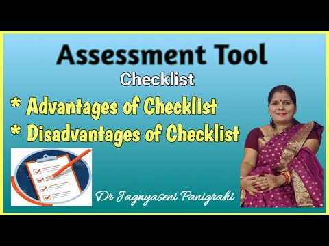 An Assessment Tool : Checklist *Advantages *Disadvantages #tools #techniques @dr.jpclasses8873