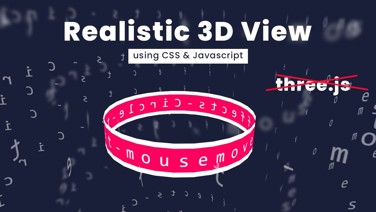 3D Circle Text Rotation Effects on mousemove using CSS & Javascript | Splitting.js