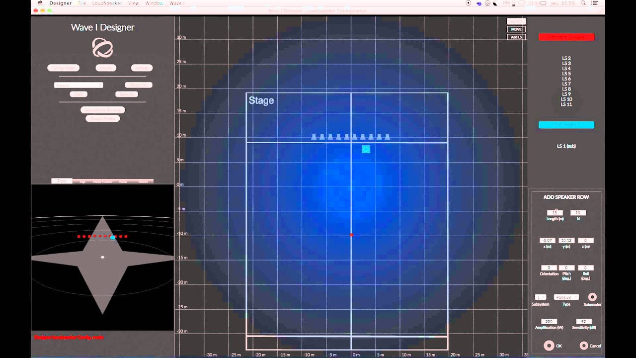 Wave I Designer - Loudspeaker Configuration