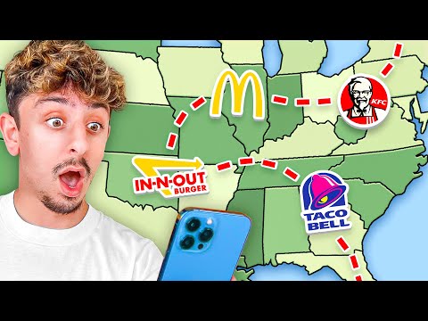 Letting Google Maps DECIDE What I Eat For 24 HOURS!!