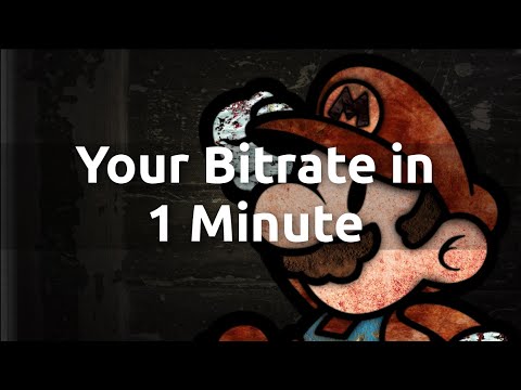 FIND STREAMING BITRATE IN 1 MINUTE - OBS / XSplit / Twitch.TV Tutorial