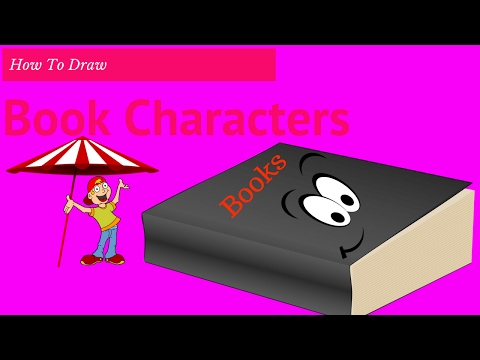 How To Draw Book Characters |How To Draw Book Characters Easily drawing ...