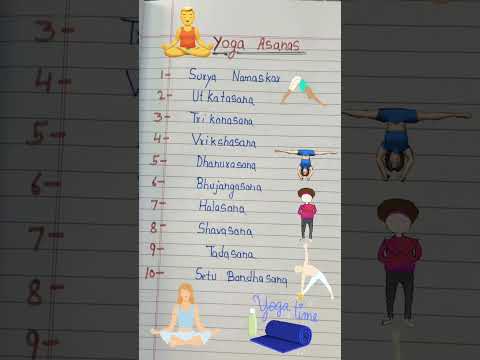 Yoga Asanas Name in English | 10 Names of Yoga Asanas | Yoga Poses | Yoga Postures | Yog Aasan