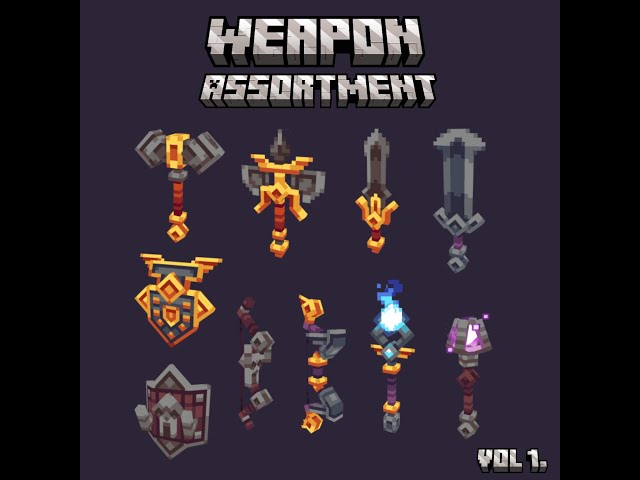 Assortment Weapon Set Minecraft Texture Pack