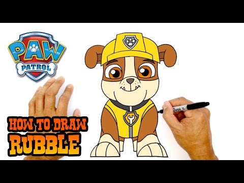 How to Draw Rubble (Paw Patrol) – Art Lesson for Kids | Alice G. Harvey