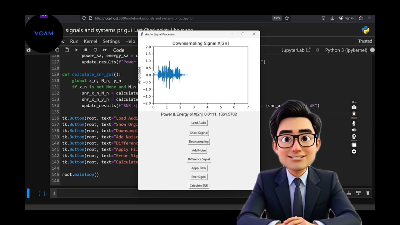 🔊 Audio Signal Processing GUI in Python | Visualize, Filter, and Analyze Sound Easily!