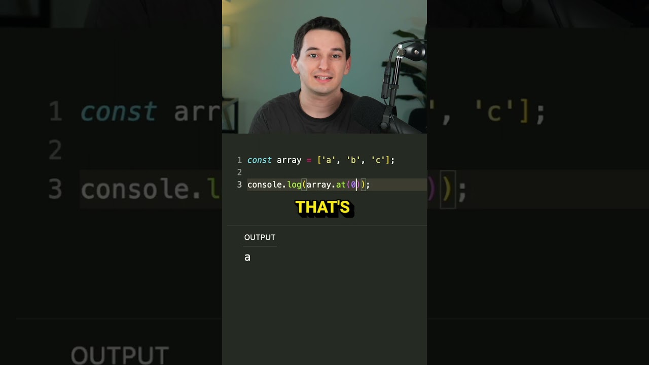 Try Out JavaScript's Array.at() Function!